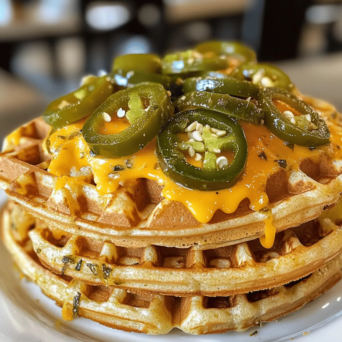 Cheddar Jalapeño Cornbread Waffles: An Irresistible Savory Treat